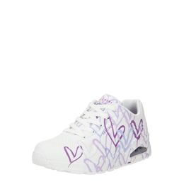 Skechers Sneaker 'Uno - Spread The Love' Damen Größe 38.5 violettblau / helllila / weiß