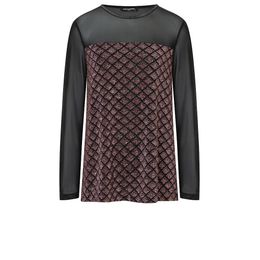 ana alcazar Shirt 'Abline' Damen Gr&ouml;&szlig;e L bordeaux / schwarz