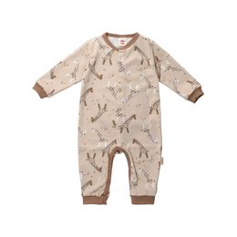 Makoma Strampler 'Giraffe' Gr&ouml;&szlig;e 74 beige / braun / schwarz / wei&szlig;