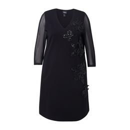 Ulla Popken Kleid Damen Gr&ouml;&szlig;e 50/52 schwarz Winterkleid
