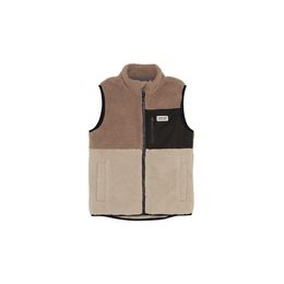 Color Kids Pl&uuml;schweste ' COFleece Vest ' Jungen Gr&ouml;&szlig;e 176 braun