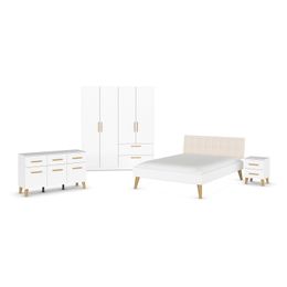 Rauch Schlafzimmer-Set »Skandi« mit Bett - 181x54x210cm - Holz / Holz