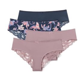 Tchibo - 4 Brazilslips - Damen - Gr. S - blau