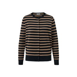 Tchibo - Gestreifter Feinstrick-Cardigan - Damen - Gr. L - schwarz/gestreift