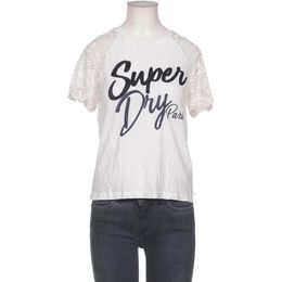 Superdry T-Shirt Damen Größe M Second Hand weiß