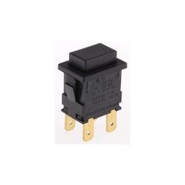 arcolectric Pushbutton Switch, Miniature Tastend 2 Wechsler Panelmontage Schwarz - H8351ABAAAB