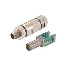HARTING Rundsteckverbinder, M12, Stecker, Gerade, Pole - 8, Schraubanschluss, Kabelhalterung - 20820050002