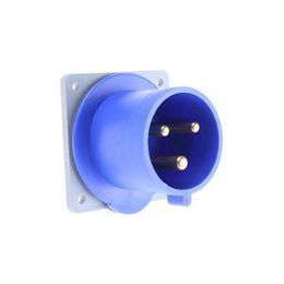 Amphenol Industrial CEE Plug, Blau, 3P, Panelmontage, 10mm&sup2;, 32A, IP44, 250V - 2CMA193434R1000 232BU6