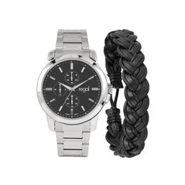 Lucardi Analog Watch male Black, Silver size Onesize