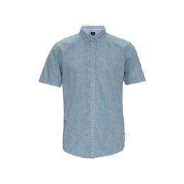 Qs Button Up Shirt male Blue size S