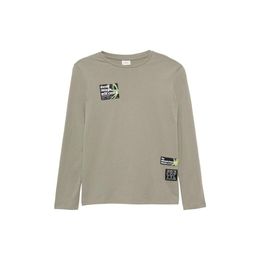 s.Oliver Shirt Jungen Größe 158/164 neongrün / schwarz / offwhite