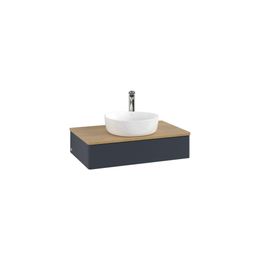 Villeroy & Boch V&B Waschtischunterschrank mit Frontstruktur -Beleuchtung Antao 80x19x50cm, HL, WBP hon. Oa, md b m Lac ; Villeroy & Boch (L08151HG)