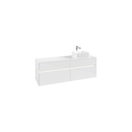 Villeroy & Boch V&B Waschtischunterschrank Collaro 160x54,8x50cm, WT r, LED 12W, glo wh. ; Villeroy & Boch (C051B0DH)