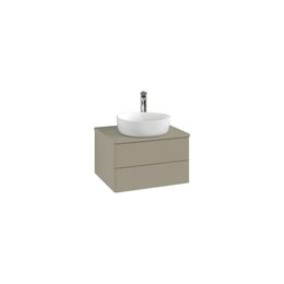 Villeroy & Boch V&B Waschtischunterschrank mit Frontstruktur Antao 60x36x50cm, HL, WBP Lac, si Gr m Lac ; Villeroy & Boch (K18150HJ)