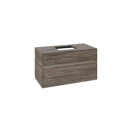 Villeroy & Boch V&B Waschtischunterschrank Collaro 100x54,8x50cm, WT mi, LED 7,3 W, st. Oa ; Villeroy & Boch (C125B0RK)