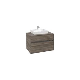 Villeroy & Boch V&B Waschtischunterschrank Collaro 80x54,8x50cm, WT mittig, stone oak ; Villeroy & Boch (C06900RK)