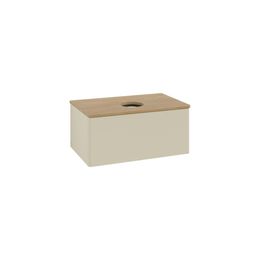 Villeroy & Boch V&B Waschtischunterschrank ohne Frontstruktur -Beleuchtung Antao 80x36x50cm, WBP hon. Oa, si Gr m Lac ; Villeroy & Boch (L30011HJ)