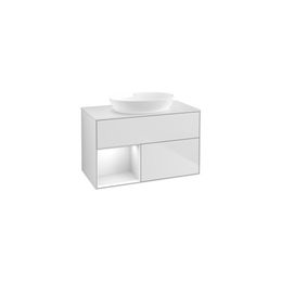 Villeroy & Boch V&B Waschtischunterschrank Wandbeleuchtung Finion 100, Pl w m, Reg glo wh. Lac, wh. m Lac ; Villeroy & Boch (GA11GFMT)