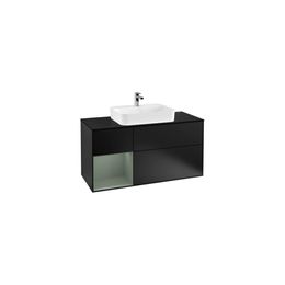 Villeroy & Boch V&B Waschtischunterschrank Wandbeleuchtung Finion 120cm, Pl b m, Rg l Ol m Lac, bla m Lac ; Villeroy & Boch (G412GMPD)