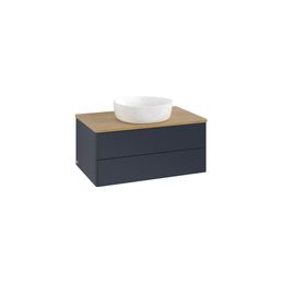 Villeroy & Boch V&B Waschtischunterschrank ohne Frontstruktur Antao 80x36x50cm, WBP hon. Oa, md bl. m Lac ; Villeroy & Boch (K19011HG)