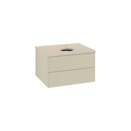 Villeroy & Boch V&B Waschtischunterschrank mit Frontstruktur -Beleuchtung Antao 60x36x50cm, HL, WBP botti., si Gr m Lac ; Villeroy & Boch (L18153HJ)