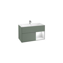 Villeroy & Boch V&B Waschtischunterschrank Finion Reg re glo wh. Lac, Olive Matt Lacquer ; Villeroy & Boch (F040GFGM)