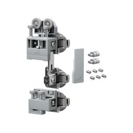 Hettich Set WLL PC, schwer, o. SA , rechts, grau (9339348)