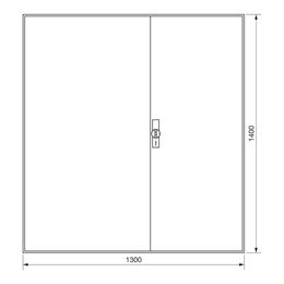 Hager Z&auml;hlerschrank,universZ 1400x1300x205,IP44 ZB55S)