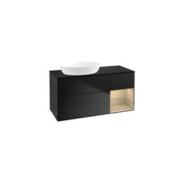 Villeroy & Boch V&B Waschtischunterschrank Wandbeleuchtung Finion 120cm, Pl bla m, Reg Oa ven, bla m Lac ; Villeroy & Boch (GA52PCPD)
