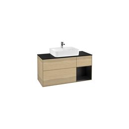 Villeroy & Boch V&B Waschtischunterschrank Finion 120cm, Pl b m, Reg re bla m Lac, Oa ven ; Villeroy & Boch (F172PDPC)