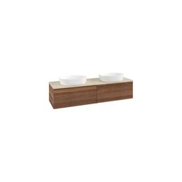 Villeroy & Boch V&B Waschtischunterschrank mit Frontstruktur Antao 160x36x50cm, WBP-farbe botti., w. walnut ; Villeroy & Boch (K39113HM)
