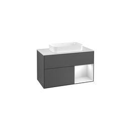 Villeroy & Boch V&B Waschtischunterschrank Finion 100x60,3 cm, Rg r si G m Lac, Oli. m Lac ; Villeroy & Boch (F662HJGM)