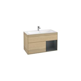 Villeroy & Boch V&B Waschtischunterschrank Wandbeleuchtung Finion 99,6x59,1cm, Reg re md bl. m Lac, Oa ven ; Villeroy & Boch (G040HGPC)