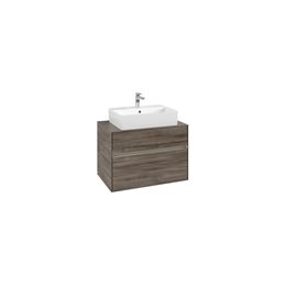 Villeroy & Boch V&B Waschtischunterschrank Collaro 80x54,8x50cm, WT mi, LED 5,7 W, st. Oa ; Villeroy & Boch (C124B0RK)