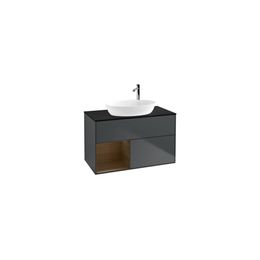 Villeroy & Boch V&B Waschtischunterschrank Wandbeleuchtung Finion 100, Pl bla m, Reg wal ven, md bl. m Lac ; Villeroy & Boch (G892GNHG)