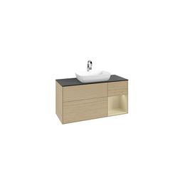Villeroy & Boch V&B Waschtischunterschrank Finion 120cm, Pl bla m, Reg si Gr m Lac, Oa ven ; Villeroy & Boch (F832HJPC)