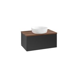 Villeroy & Boch V&B Waschtischunterschrank ohne Frontstruktur -Beleuchtung Antao 80x36x50cm, WBP-farbe w. wal, bla m Lac ; Villeroy & Boch (L30012PD)