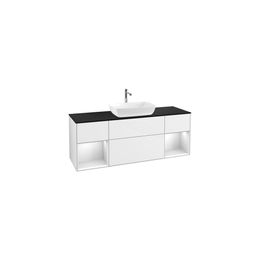 Villeroy & Boch V&B Waschtischunterschrank Finion 160cm, Pl b m, Rg wh. m Lac, glo wh. Lac ; Villeroy & Boch (F862MTGF)