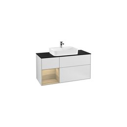 Villeroy & Boch V&B Waschtischunterschrank Wandbeleuchtung Finion 120cm, Pl b m, Reg li Oa ven, wh. m Lac ; Villeroy & Boch (G412PCMT)