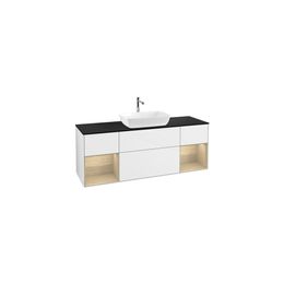 Villeroy & Boch V&B Waschtischunterschrank Finion 160cm, Pl bla m, Reg Oa ven, glo wh. Lac ; Villeroy & Boch (F862PCGF)
