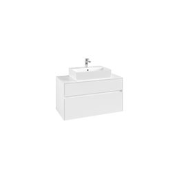 Villeroy & Boch V&B Waschtischunterschrank Collaro 100x54,8x50cm, WT mi, LED 7,3 W, wh. ma ; Villeroy & Boch (C125B0MS)