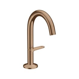 Hansgrohe Waschtisch-Einhebelmischer Sel. 140 Axor One A 122mm, m Pus-Op-Abl, brush. r gol (48010310)