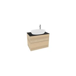 Villeroy & Boch V&B Waschtischunterschrank Finion 80x60,3cm, Abd.-Pl. bla matt, Oak Veneer ; Villeroy & Boch (F87200PC)