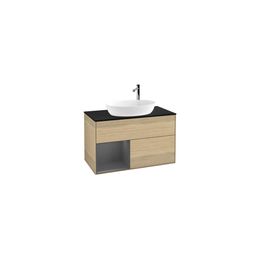 Villeroy & Boch V&B Waschtischunterschrank Wandbeleuchtung Finion 100, Pl b m, Reg Anthrac. m Lac, Oa ven ; Villeroy & Boch (G892GKPC)