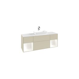 Villeroy & Boch V&B Waschtischunterschrank Finion 160cm, Pl w m, Rg wh. m Lac, si Gr m Lac ; Villeroy & Boch (F861MTHJ)