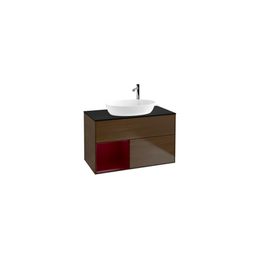 Villeroy & Boch V&B Waschtischunterschrank Wandbeleuchtung Finion 100, Pl bla m, Reg Peo m Lac, wal ven ; Villeroy & Boch (G892HBGN)