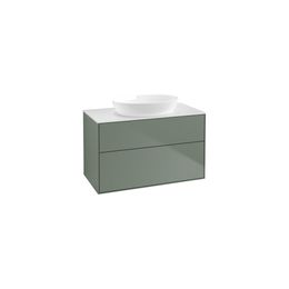 Villeroy & Boch V&B Waschtischunterschrank Wandbeleuchtung Finion 100x60,3cm, Abd.-Pl. wh. m, Oli. m Lac ; Villeroy & Boch (GA0100GM)