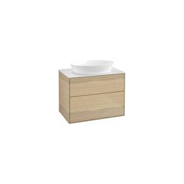 Villeroy & Boch V&B Waschtischunterschrank Wandbeleuchtung Finion 80x60,3cm, Abd.-Pl. wh. matt, Oak Veneer ; Villeroy & Boch (G99100PC)