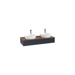 Villeroy & Boch V&B Waschtischunterschrank ohne Frontstruktur, mit Beleuchtung Antao 120x19x50cm, HL, WBP w wal, md bl. m Lac ; Villeroy & Boch (L13052HG)