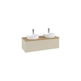 Villeroy & Boch V&B Waschtischunterschrank mit Frontstruktur, mit Beleuchtung Antao 120x36x50cm, HL, WBP hon. Oa, si G m Lac ; Villeroy & Boch (L35151HJ)